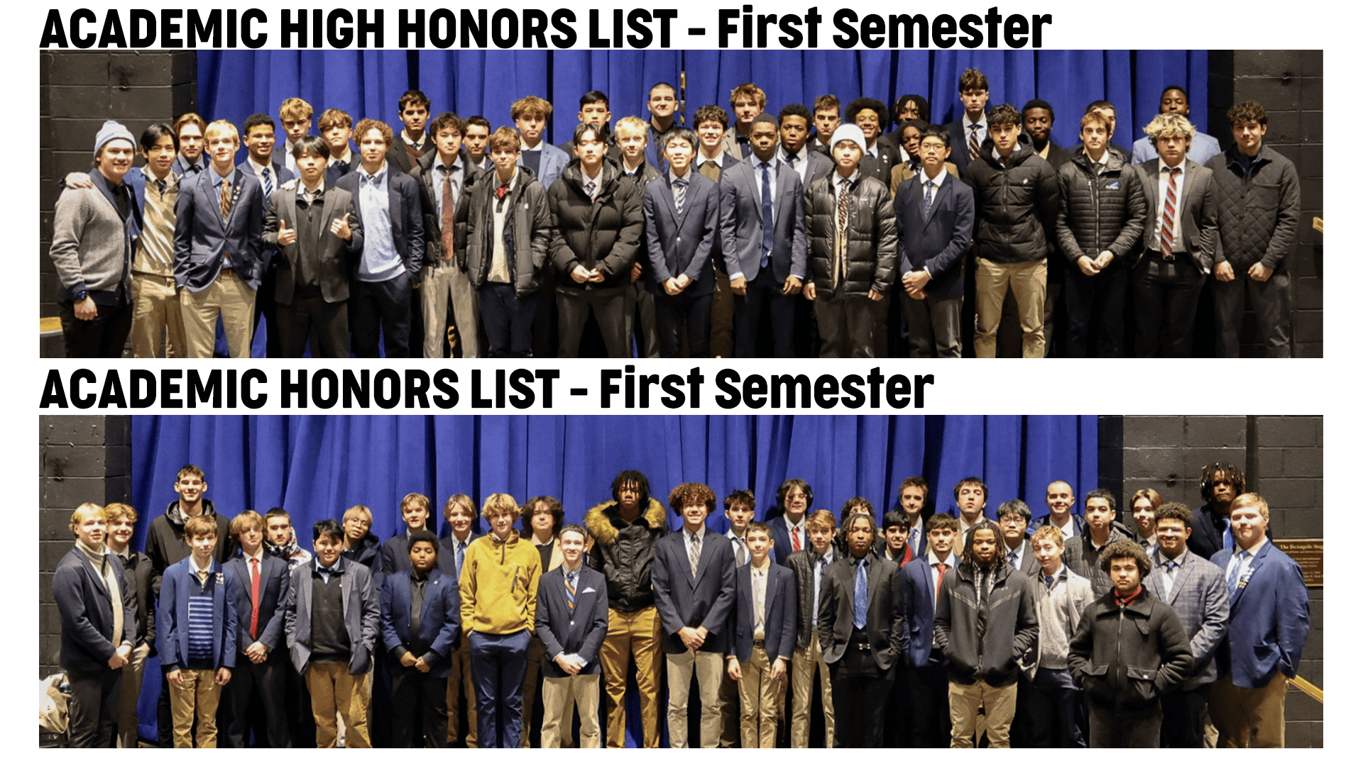 24/25 Academic Honors and High Honors: Semester 1 | Boarding School for ...